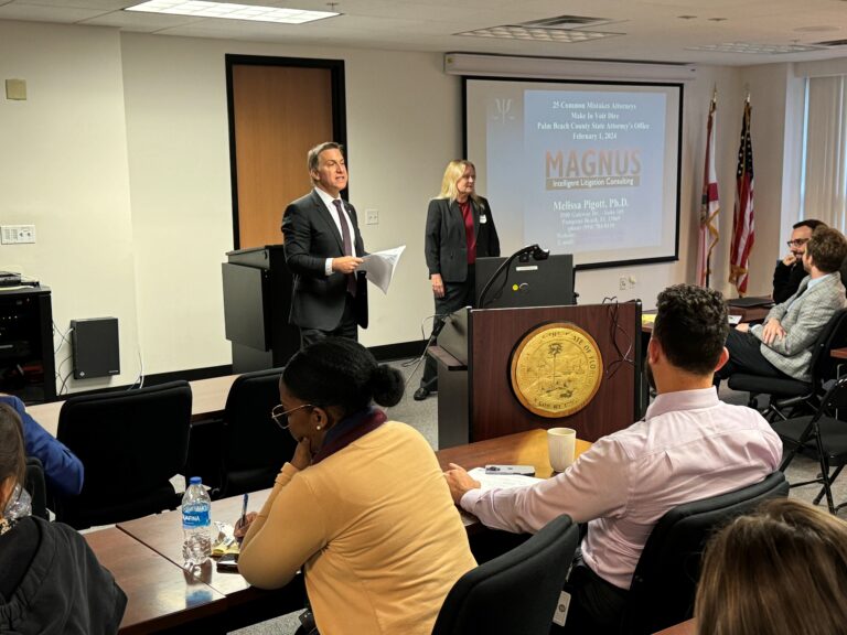 Dr. Melissa Pigott speaks to Palm Beach County States Attorney’s office ...